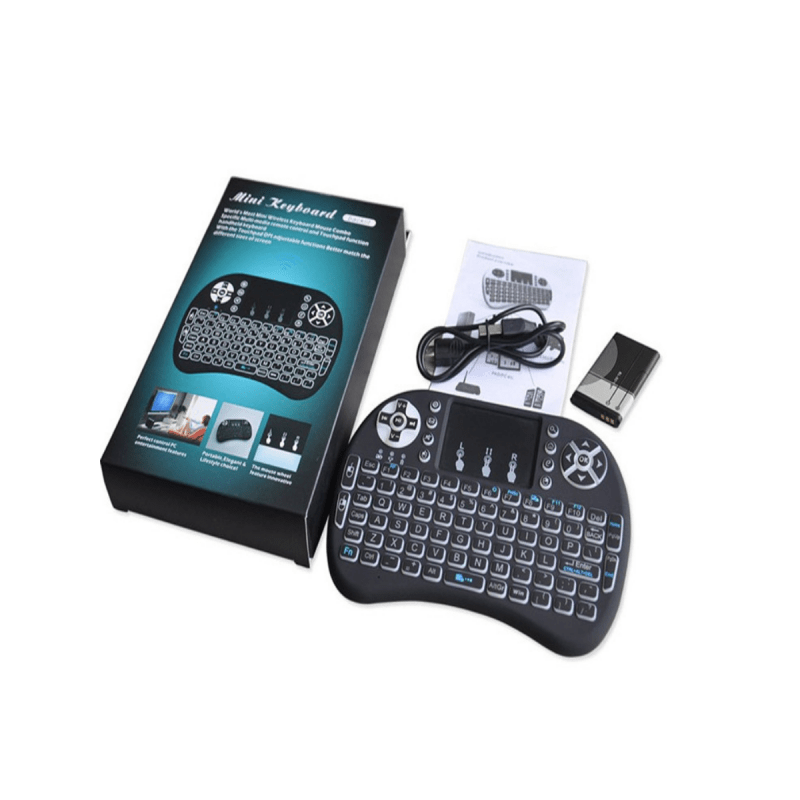 Mini Wireless Keyboard with Mouse Touchpad Remote Control, Backlight ...