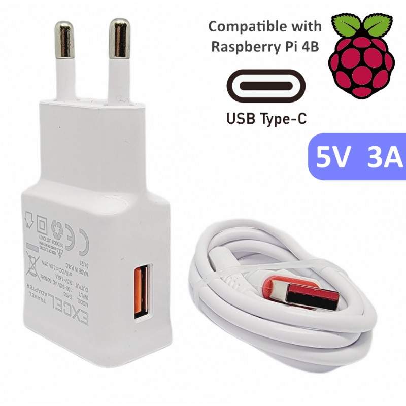 Raspberry Pi 4 Power Adapter Type C - Lijaaz Holdings Limited